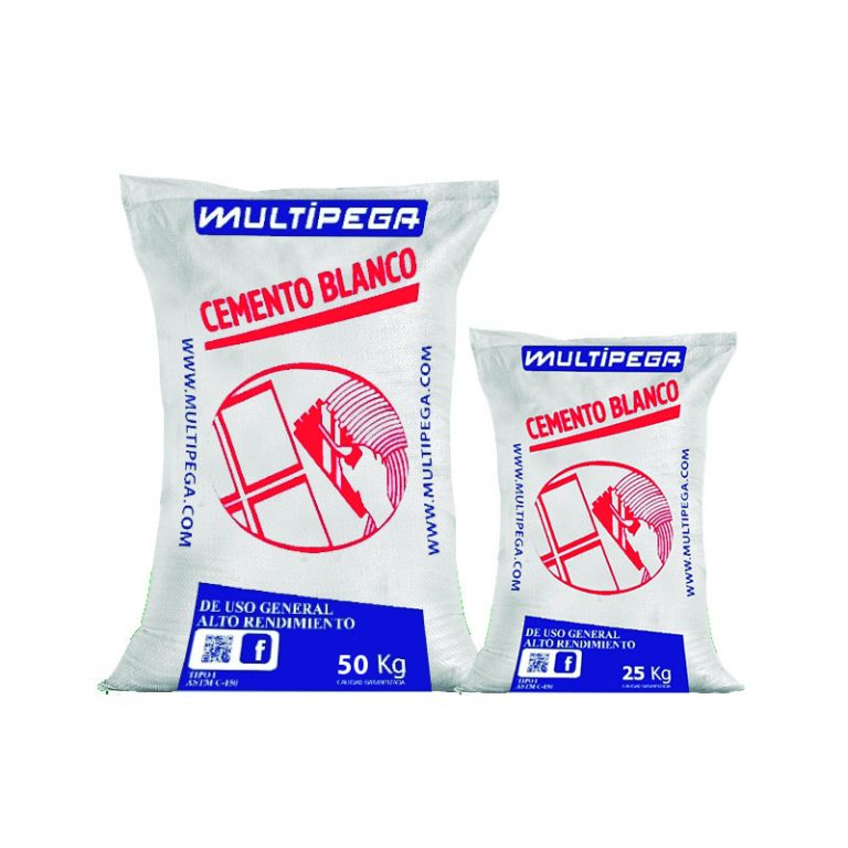 Cemento Blanco Multipega ideal para construcciones